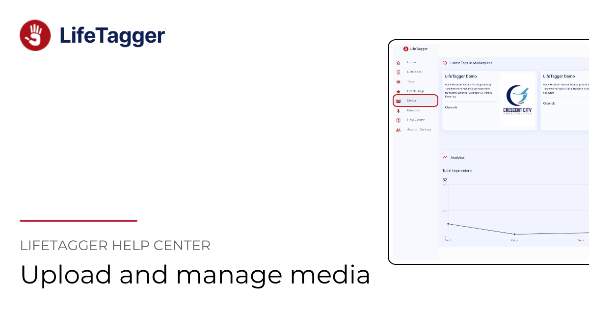 Upload and manage media | LifeTagger Help Center